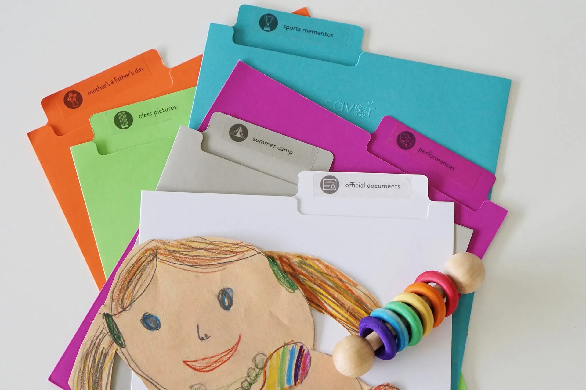 Personalized Deluxe Baby Keepsake Organizer Gift Box by Savor